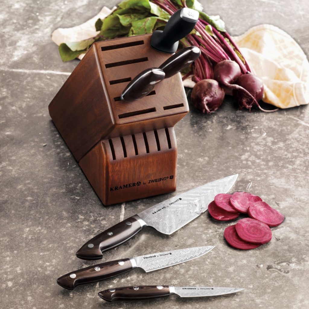 Stainless Damascus 7-Piece Block Set by Zwilling J.A. Henckels - Kramer ...